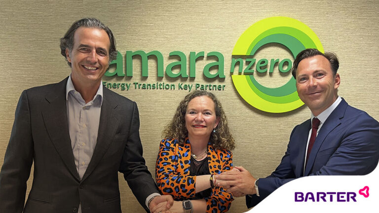 Amara NZero y Barter firman un acuerdo de colaboración - Barter